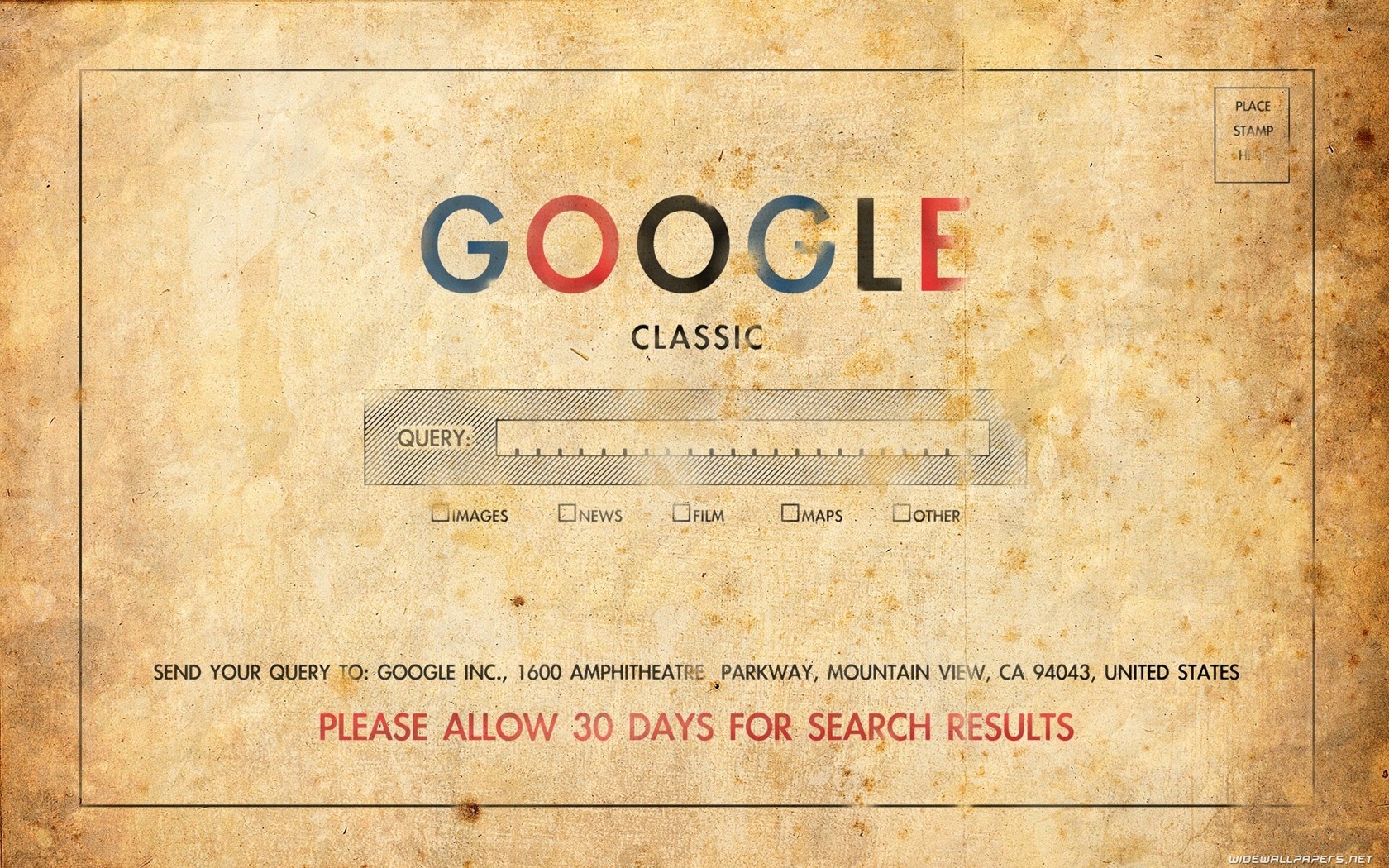 Daily Wallpaper: Old School Google | I Like To Waste My Time